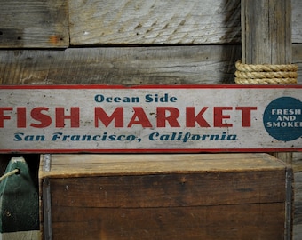 Fish Market Sign - Etsy