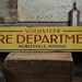 Volunteer Fire Department Wood Sign, Custom Firefighter Station ...