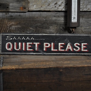 Shhhh Quiet Please Sign, Be Quiet Decorations, Decoration for Library ...