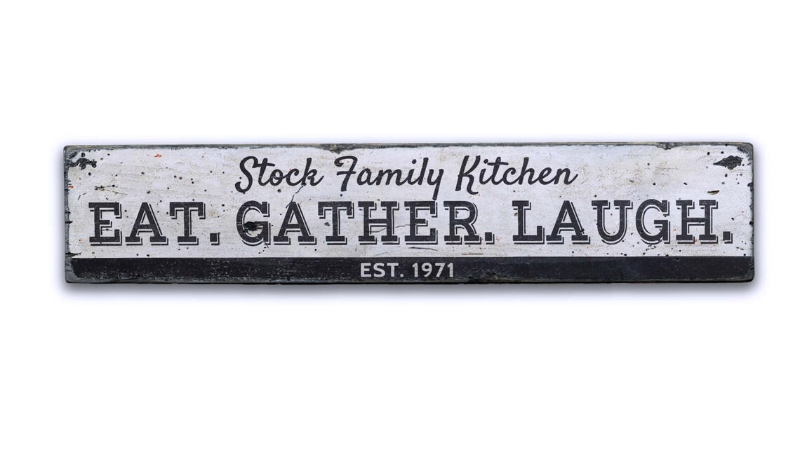 Eat Gather Laugh, Gather Sign, Custom Gather Sign, Gather Sign Custom ...