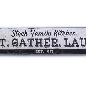 Eat Gather Laugh, Gather Sign, Custom Gather Sign, Gather Sign Custom ...