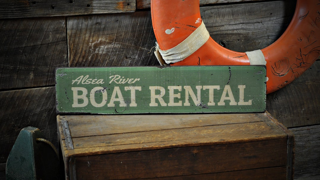 Custom Boat Rental Lake House Sign, Lake Front Decoration, Gift for ...