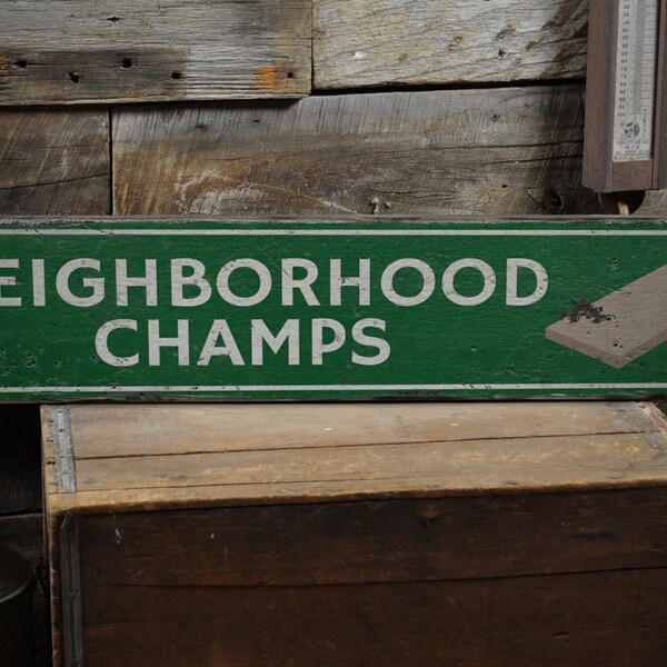 Wood Neighborhood Sign - Etsy