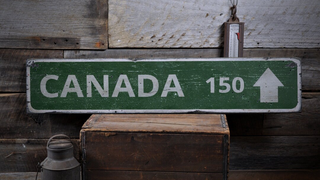 Canada Sign, City Distance Sign, Custom City Sign, City Arrow Sign ...