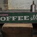 Coffee Shop Wood Sign, Custom Java Store Owner Name Gift, Personalized ...