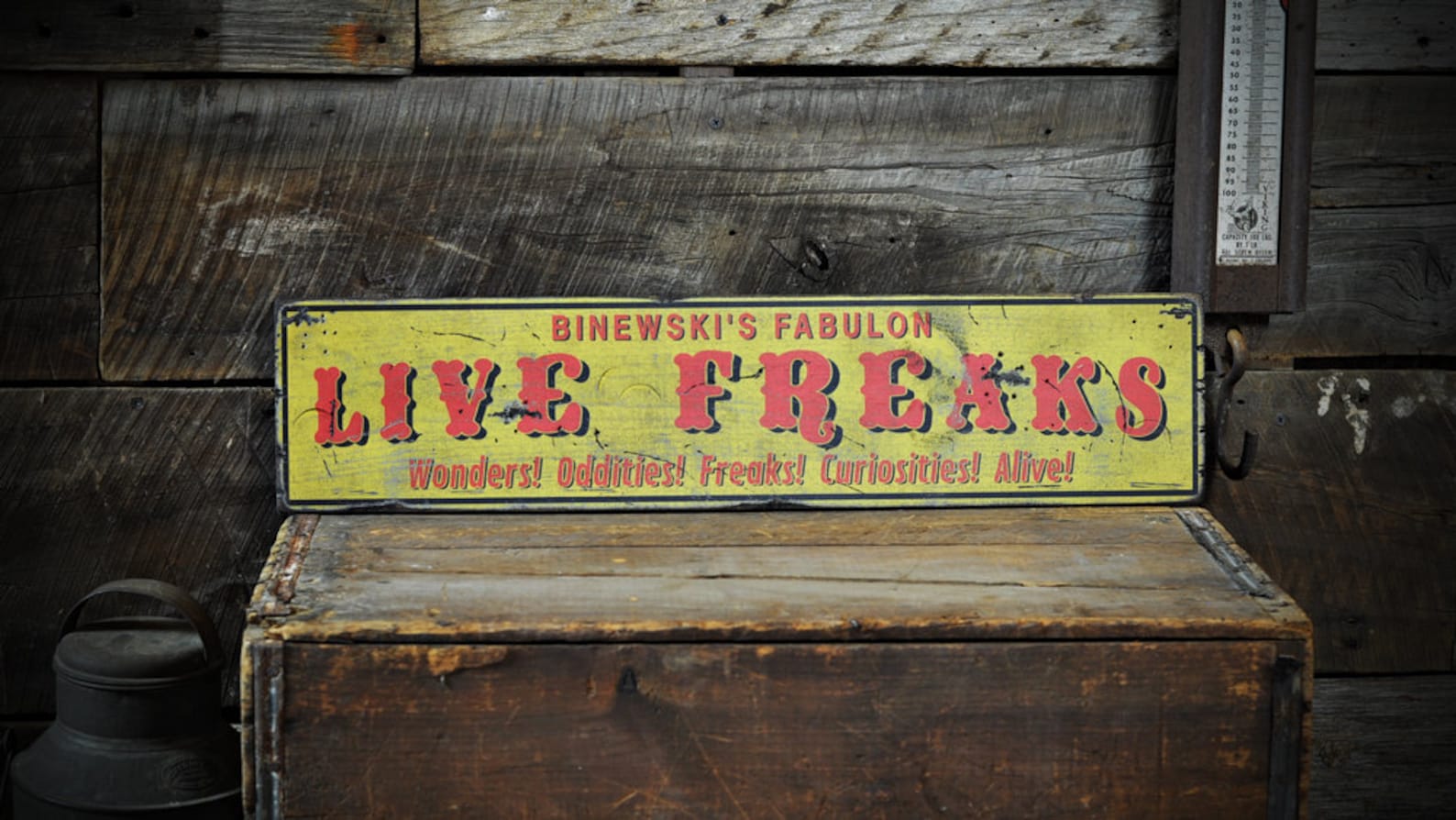 Custom Carnival Freak Show Sign - Rustic Hand Made Vintage Wooden - Etsy