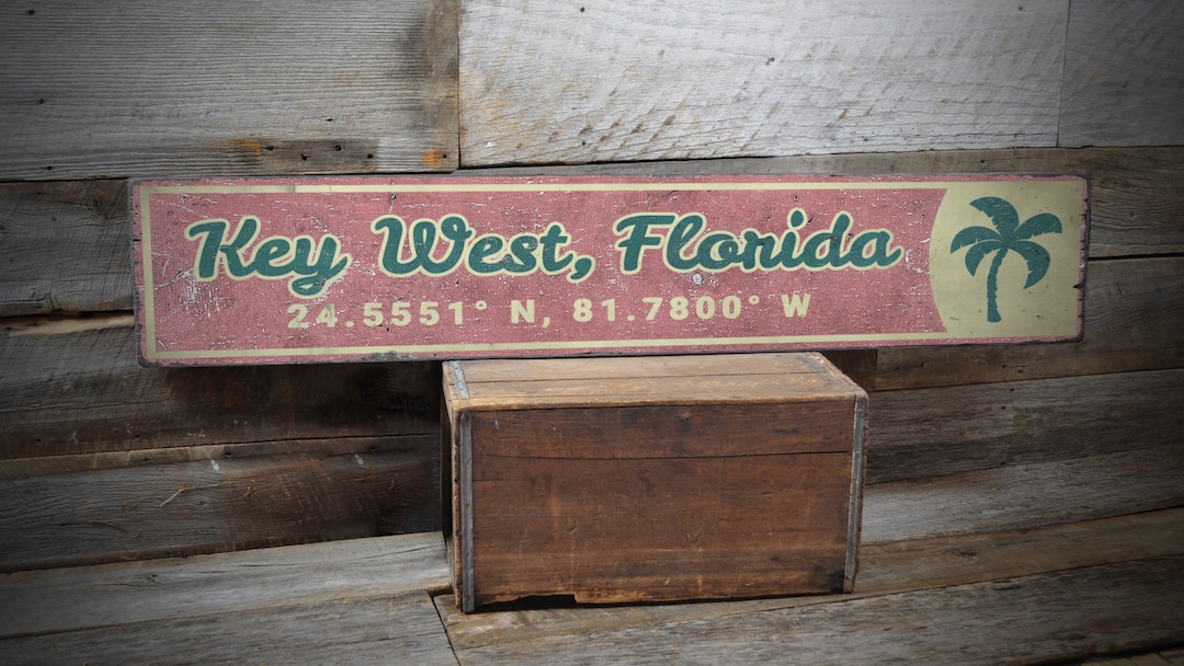 Key West Florida, Florida Sign, Directional Signs, Beach House Decor ...