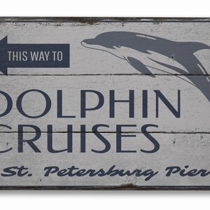 Dolphin Cruise Sign, Dolphin Ride Sign, Ocean Life Sign, Ocean Gift ...