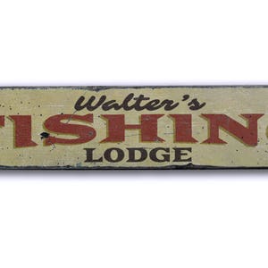 Fishing Lodge Sign, Wooden Lodge Sign, Fisherman Gift, Custom Fishing ...