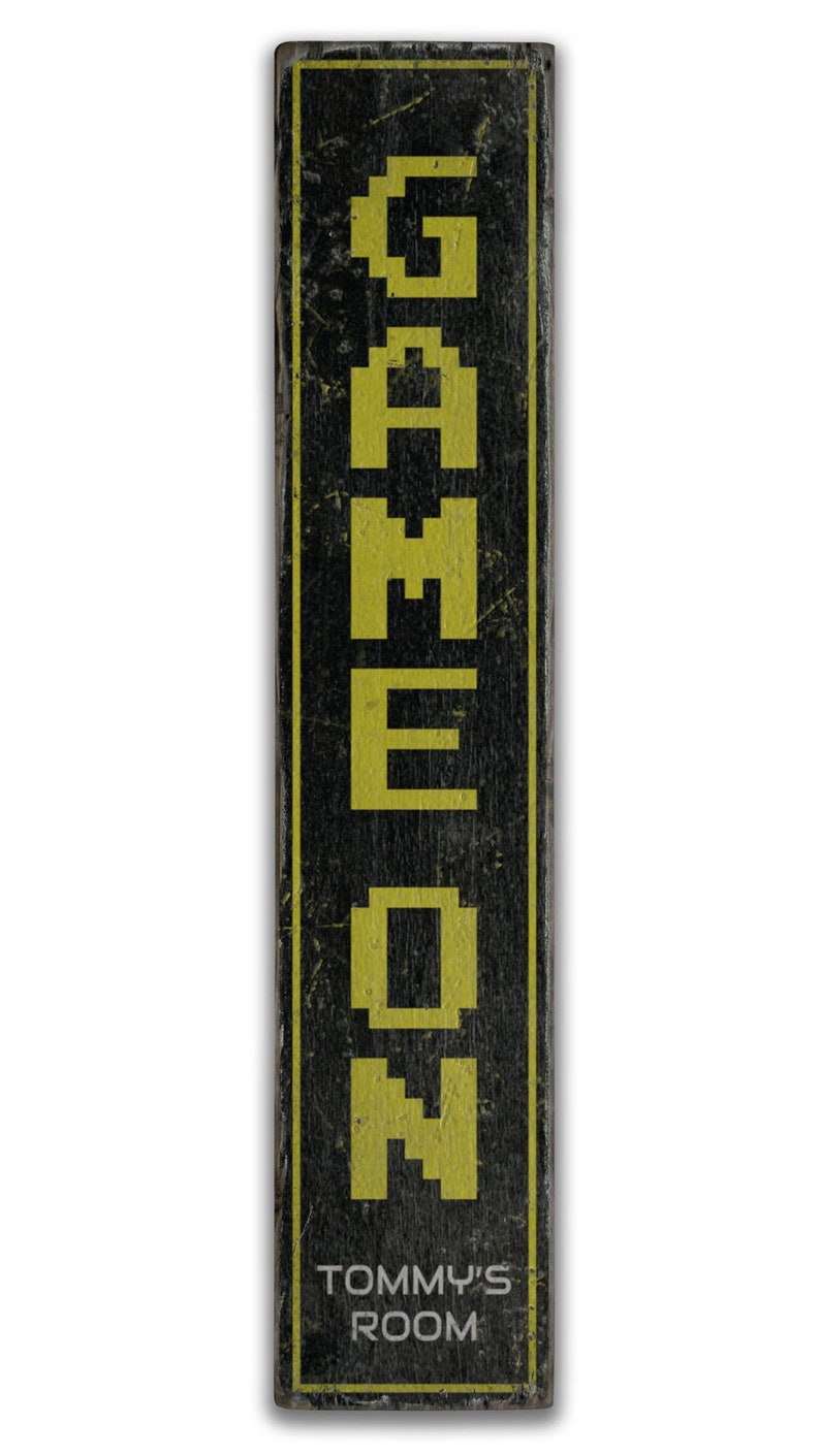 Kid Gaming Sign Gaming Sign Kid Sign Kid Game Decor Wood | Etsy