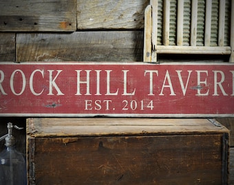 Custom Lodge Established Date Sign Rustic Hand Made Vintage | Etsy