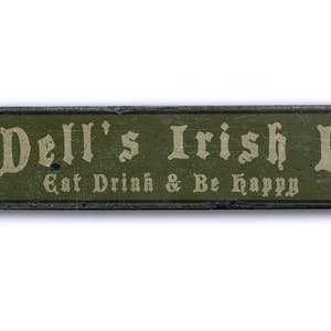 Irish Pub Sign, Eat Drink Be Happy, Irish Decor, Irish Pub Decor, Irish ...