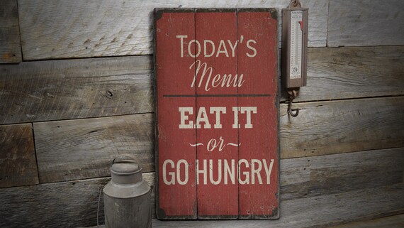 Today Menu Sign Restaurant Wood Sign Antique Wood Kitchen | Etsy