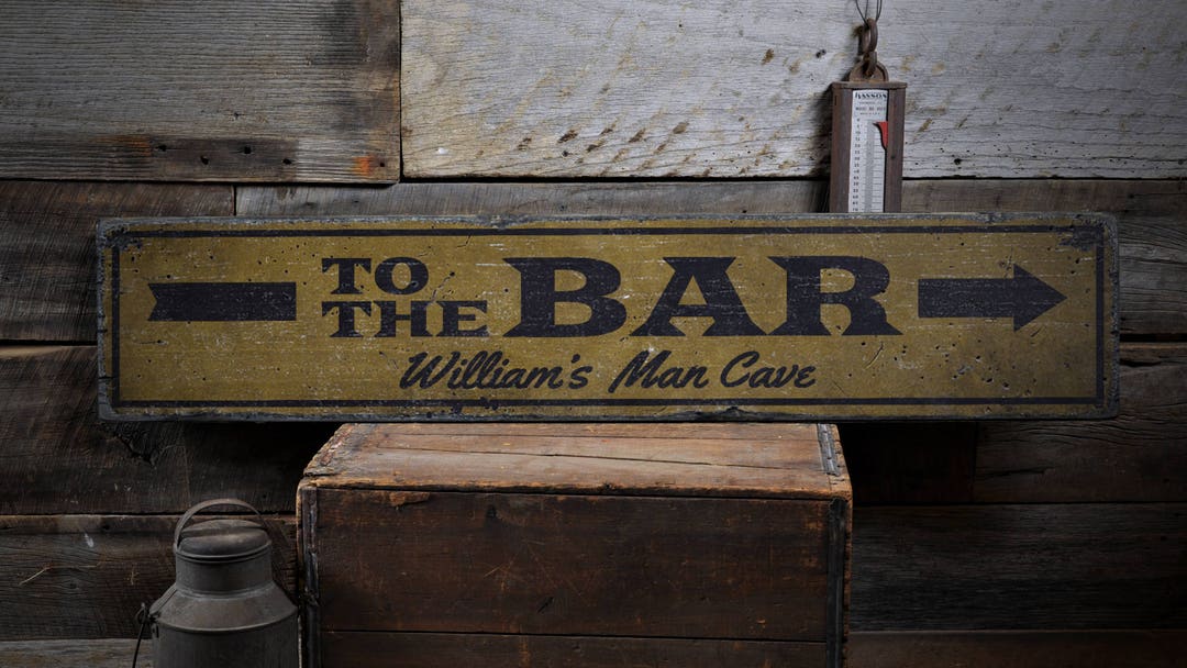 To the Bar Sign, Wooden Bar Sign, Custom Bar Sign, Custom Bar Decor ...
