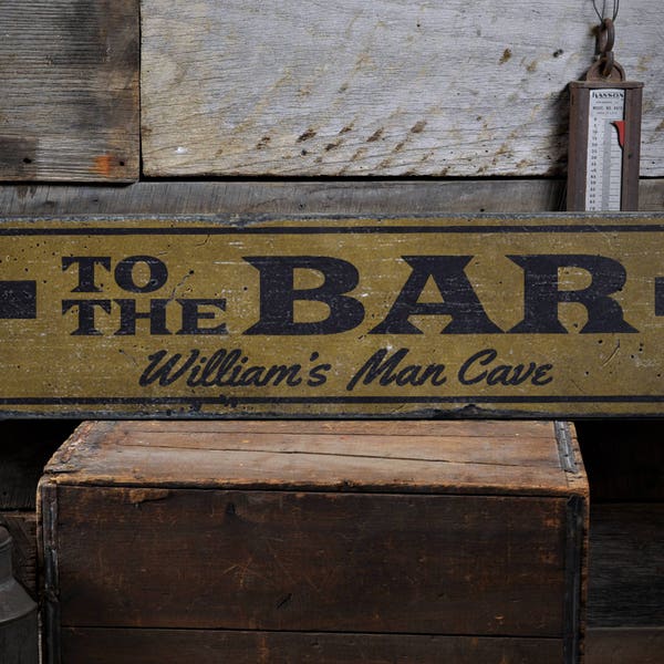 Wooden Bar Sign - Etsy