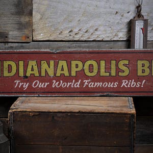 BBQ Ribs Sign, Custom BBQ Wood Sign, BBQ Ribs Lover Gift for Smokehouse ...