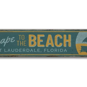 Beach Chair Sign Decor, Wood Beach Sand Sign, Relax Lover Gift, Custom ...