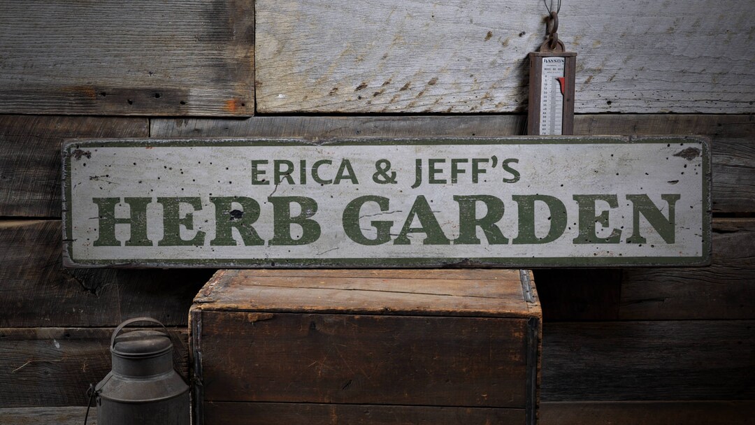 Herb Garden Sign, Wood Garden Gift, Herb Garden Decor, Herb Garden Gift ...