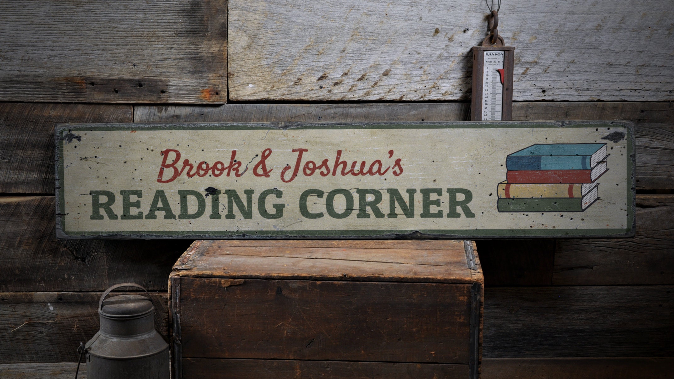 Reading Corner Wood Sign Kid Room Decor Library Decor Book | Etsy
