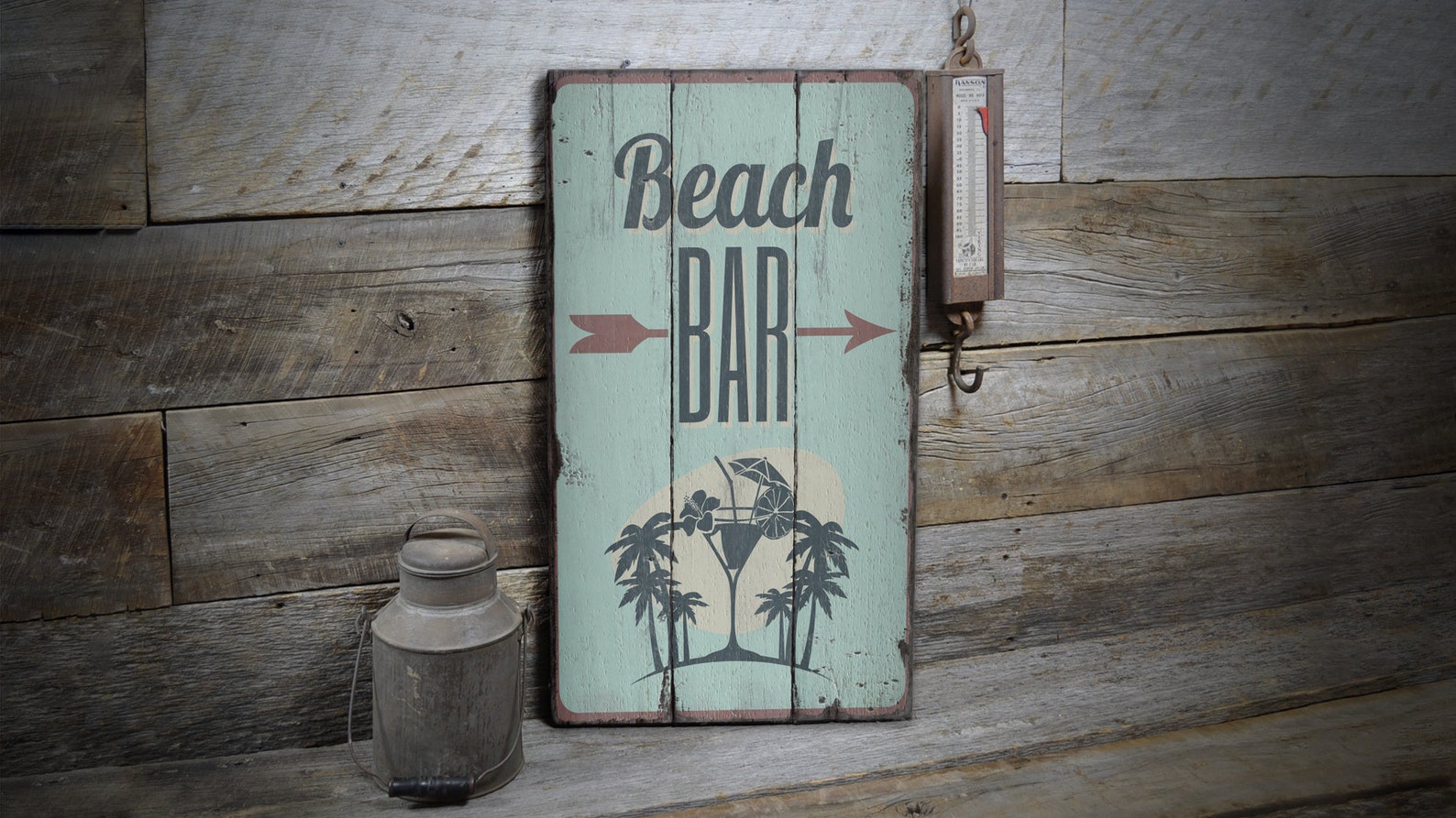 Beach Bar Decor, Wood Beach Bar Decor, Drinkers Lifestyle, House Decor ...