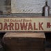 Pointing Hand Boardwalk Sign, Beach Boardwalk Decor, Custom Wood Sign ...