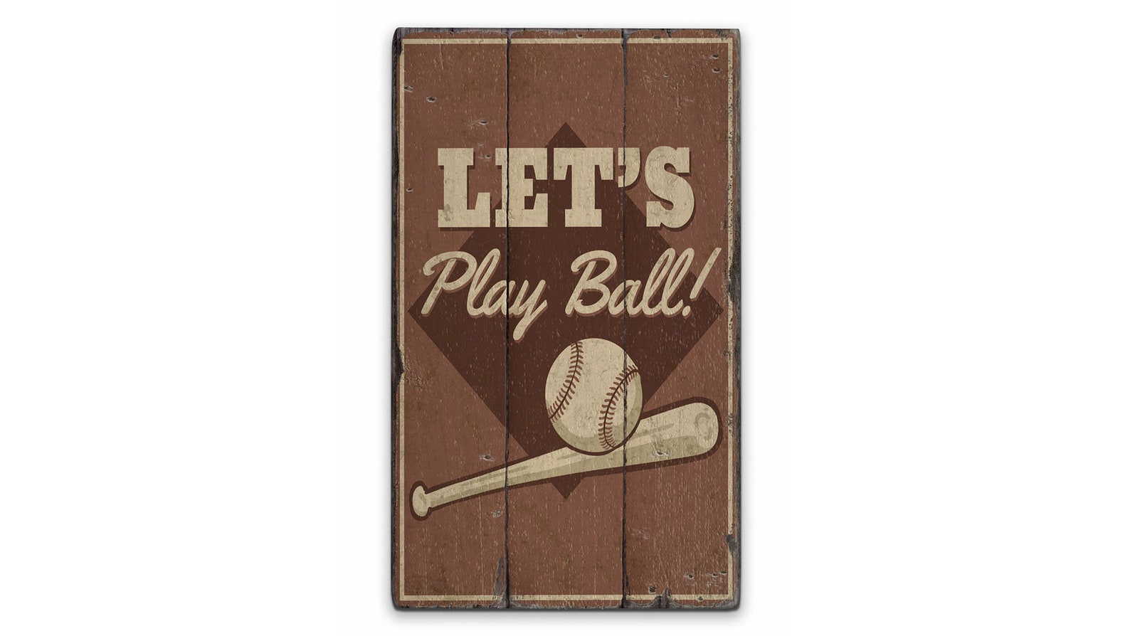 Lets Play Ball Sign Baseball Fan Sign Sports Gift Sign Wood - Etsy