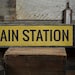 Platform Number Train Station Wood Sign Personalized Train - Etsy