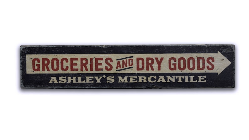 Groceries Dry Goods Sign Mercantile Decor Mercantile Sign - Etsy