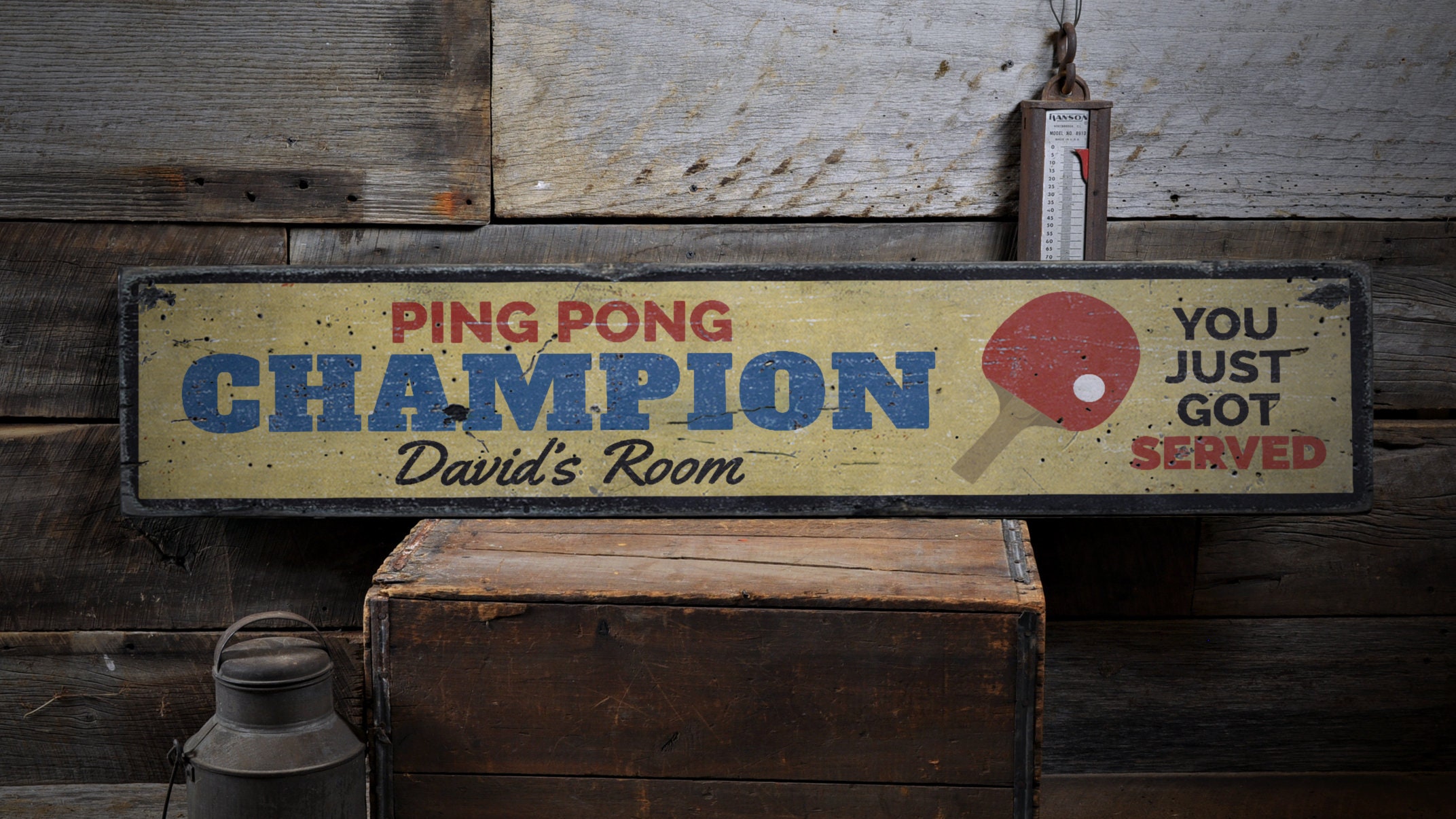 Ping Pong Wood Sign Ping Pong Lover Ping Pong Gift Custom | Etsy