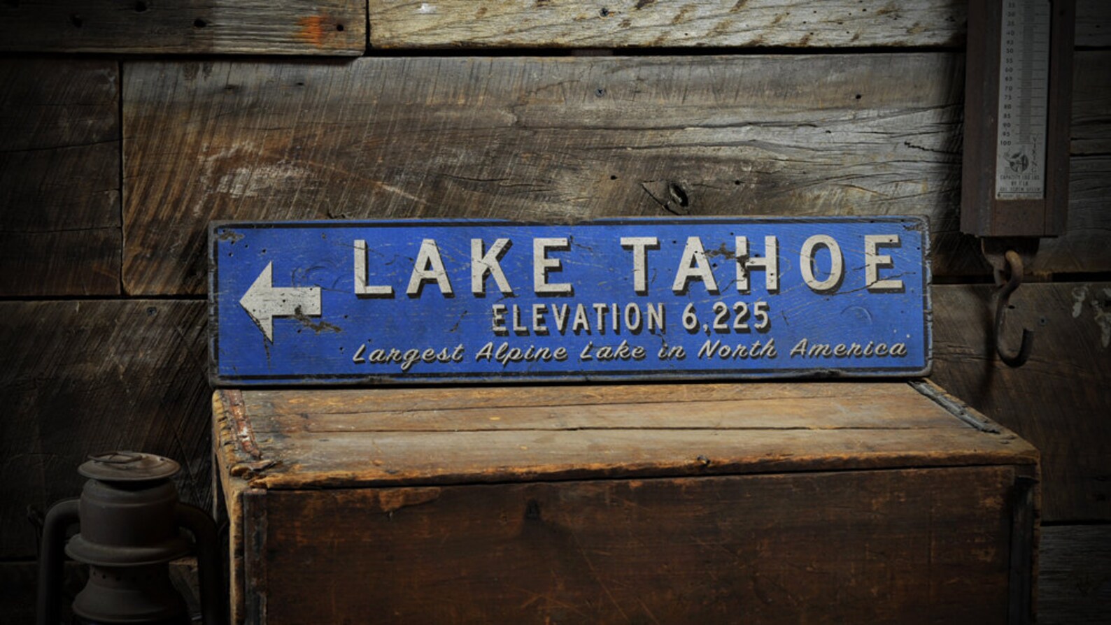 Custom Lake Elevation Arrow Sign Custom Lake House | Etsy