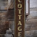 Cottage Sign, Vertical Cottage Decor, Custom Wood Sign for Cottage Gift ...