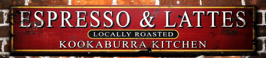 Coffee Shop Sign, Coffee Gift, Coffee Lover, Barista Gift, Locally ...