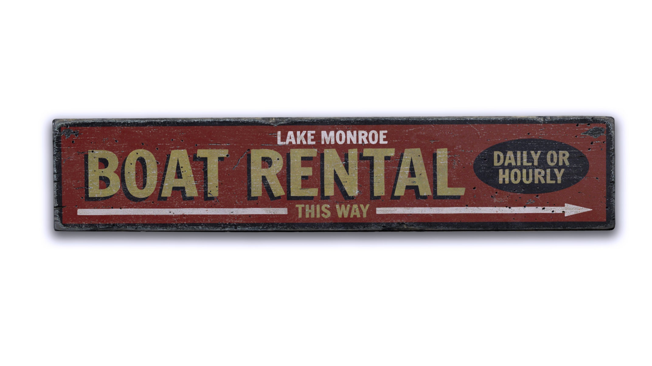 Boat Rental Wood Sign, Custom Boating Sign, Boat Owner Gift, Boating ...