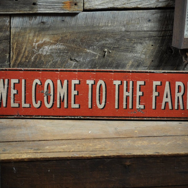 Vintage Farm Sign - Etsy