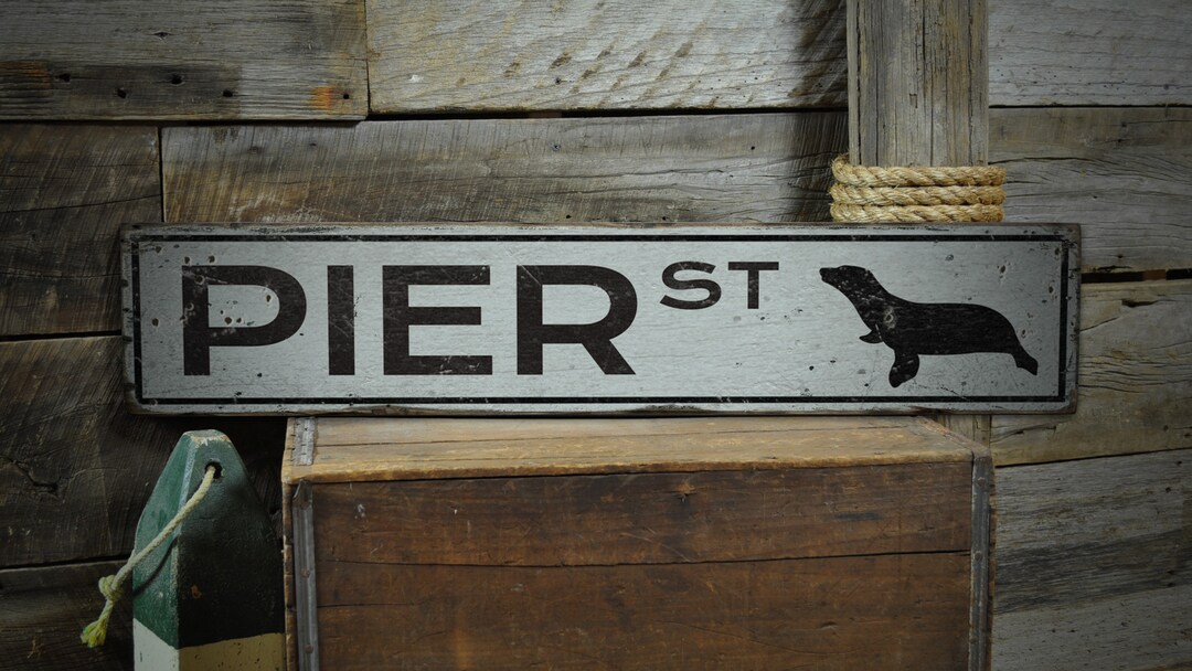 Pier Signs Pier Present Pier Gift Pier Lover Waterfront - Etsy