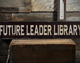 Painted Wooden Sign OLD READING ROOM Rustic, Vintage, Shabby Chic ...