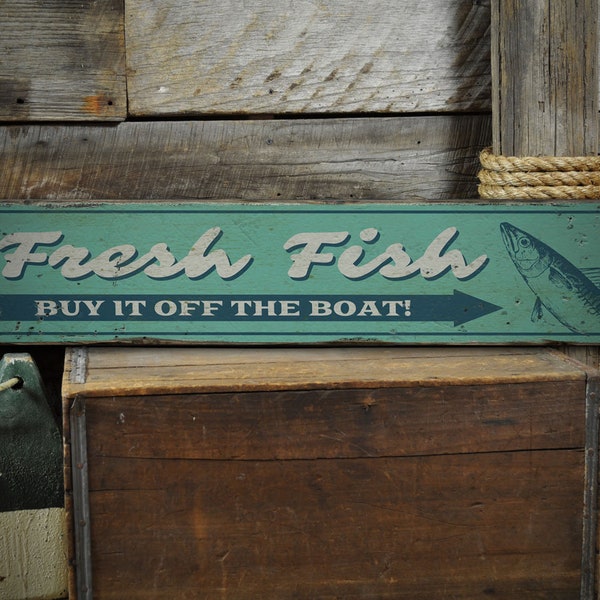 Fresh Fish Sign - Etsy