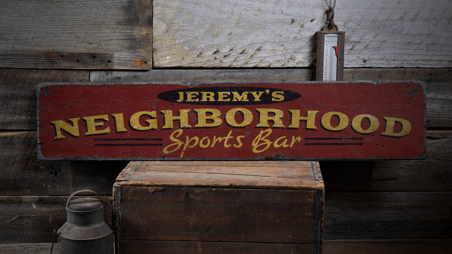 Sports Bar Sign Neighborhood Bar Sign Custom Bar Decor Bar - Etsy