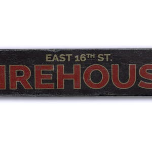 Firehouse Decor, Wood Firehouse Sign, Custom Fireman Gift, Fire Station ...