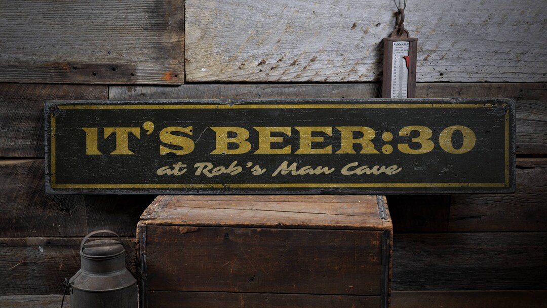 Beer Thirty Sign, Man Cave Decor, Man Cave Sign, Beer Saying Sign ...