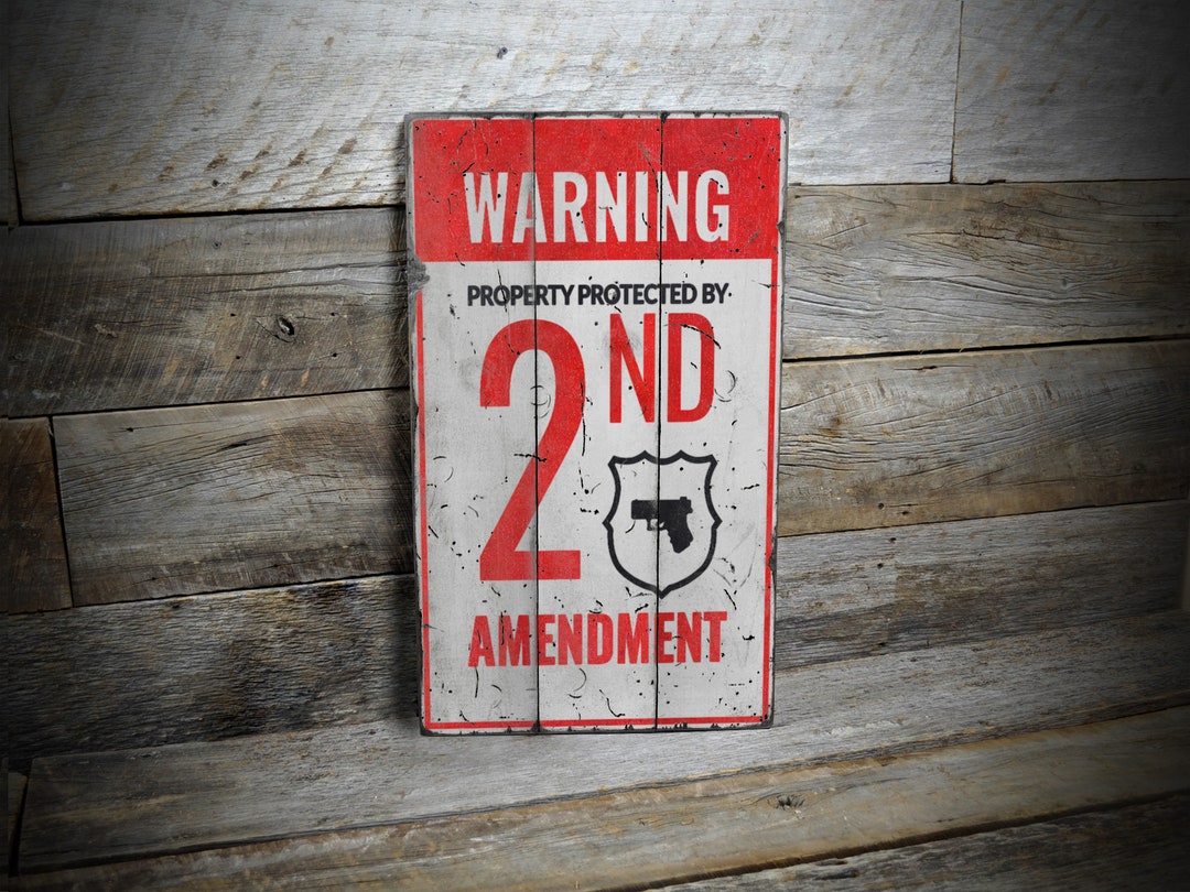 2nd Amendment Sign, Warning Sign, Gun Owner Sign, Home Security Sign ...