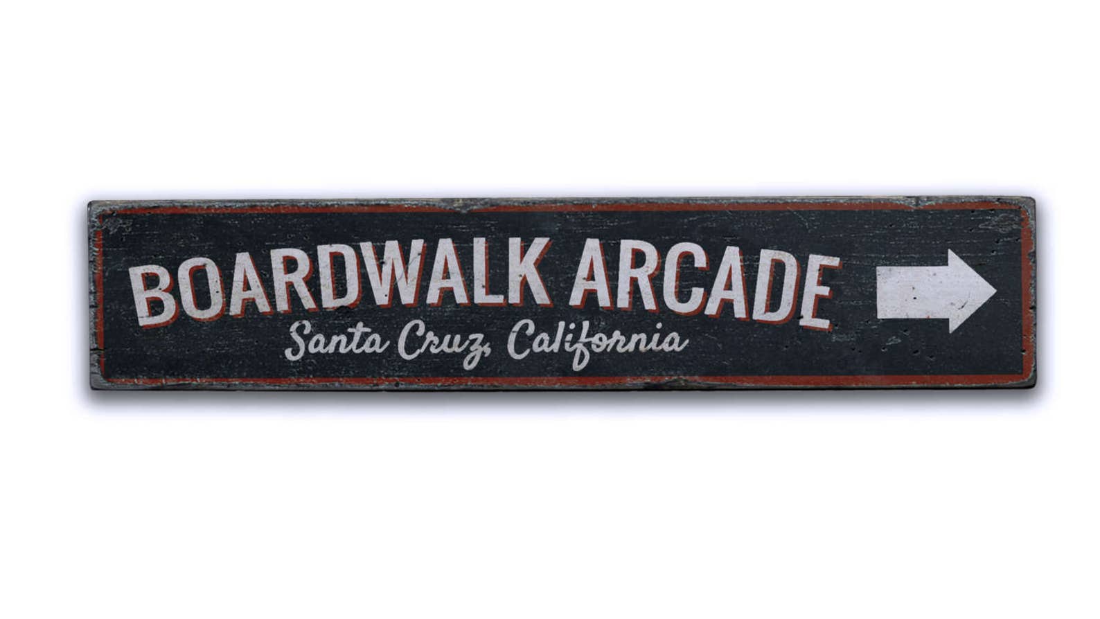 Boardwalk Arcade Sign Arcade Arrow Sign Beach House Custom - Etsy