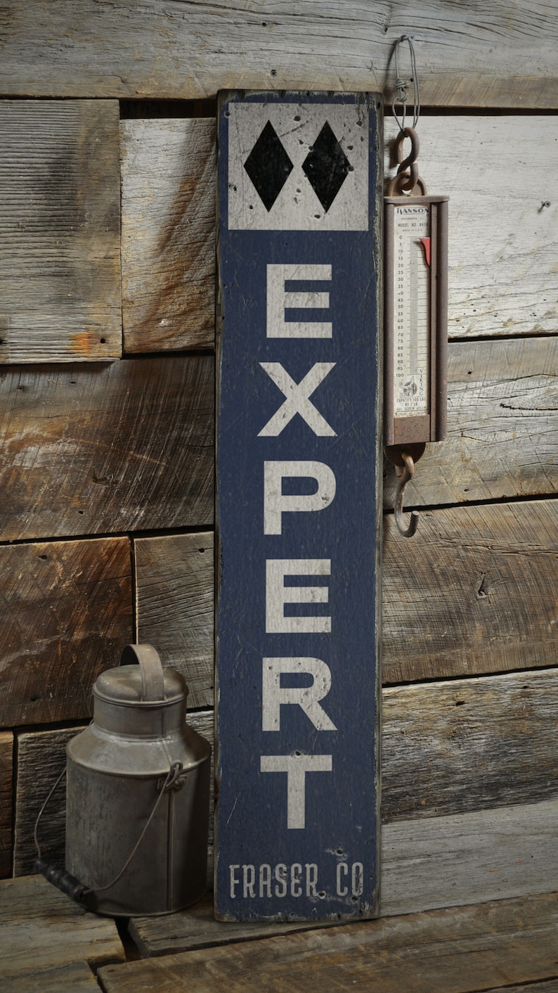 Expert Signs Wooden Ski Expert Sign Expert Wooden Sign - Etsy