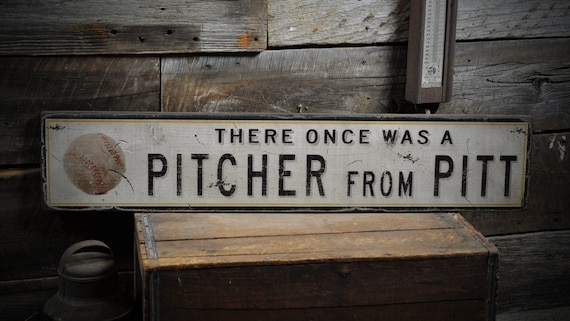 Once Was A Pitcher Sign Primitive Rustic Hand Made Vintage | Etsy