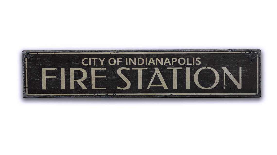 Fire Station Decor, Fire Station Sign, Custom Fireman Sign, Rustic ...