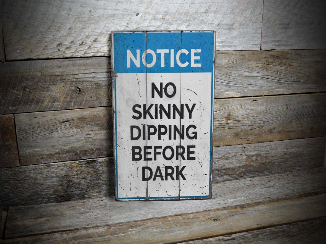 No Day Skinny Dip Sign, Poolside Sign, Funny Swimming Rules, Adult ...