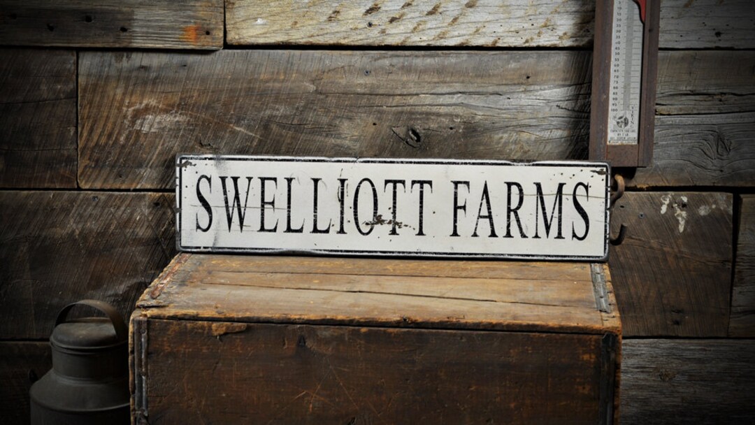 Custom Farm or Ranch Sign - Rustic Hand Made Distressed Wood ...