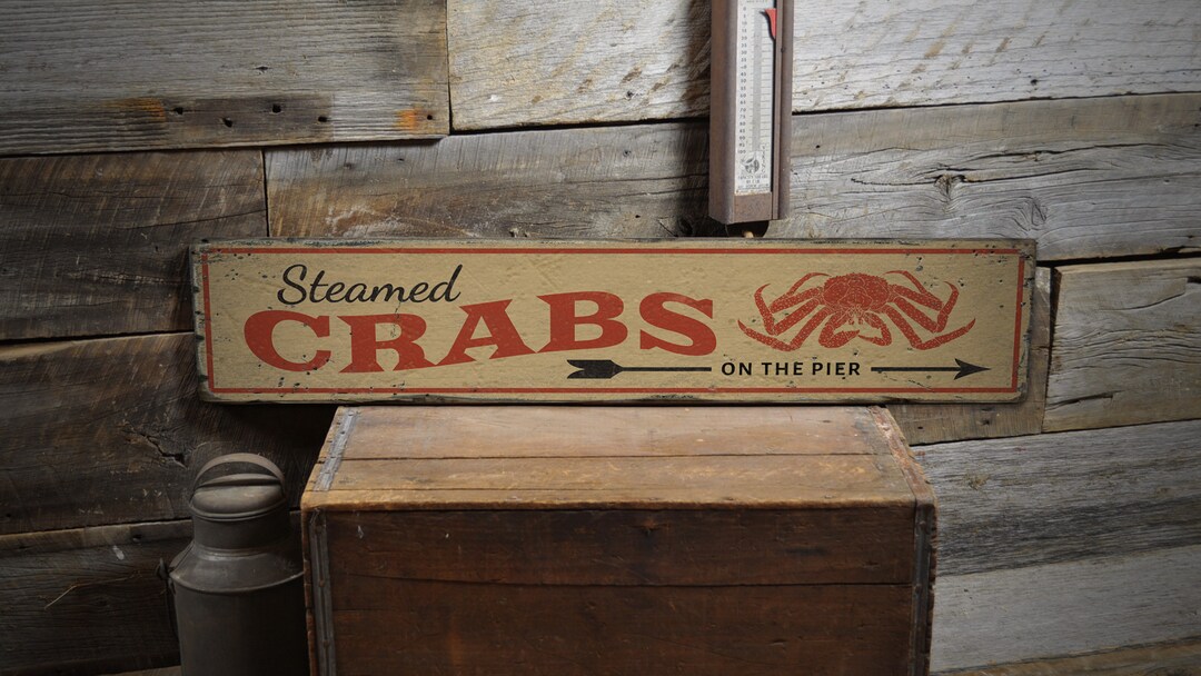 Steamed Crab Decor, Wooden Crab Decorations, Wall Decor Gift, Custom ...