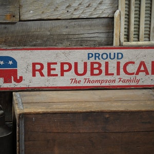 Proud Democrats Sign, Rustic Vote Democrat Sign, Wood Democrat Signs ...