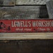 Custom Workshop Work Hard Clean up Sign Rustic Hand Made Vintage Wooden ...